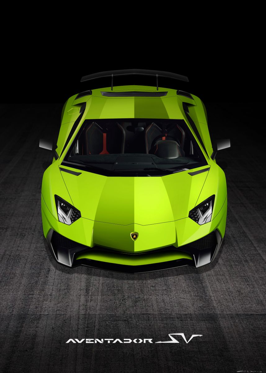 'Lamborghini Aventador SV' Poster by Kenan Geraud | Displate