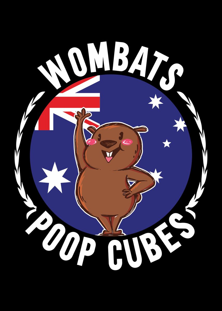 'Wombat Australian Animal' Poster by bobbyMC | Displate