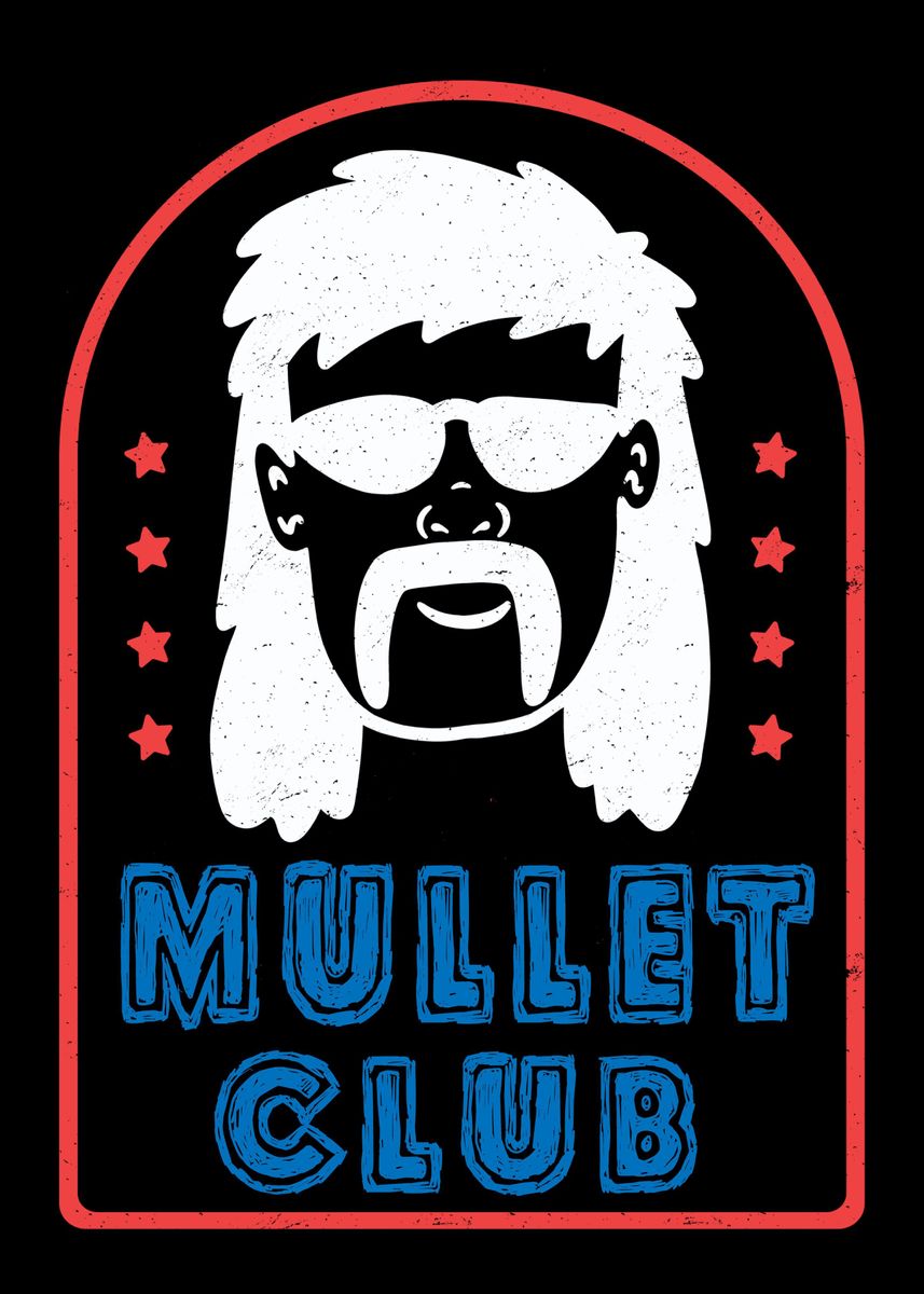 'Mullet' Poster, picture, metal print, paint by CrazySquirrel | Displate