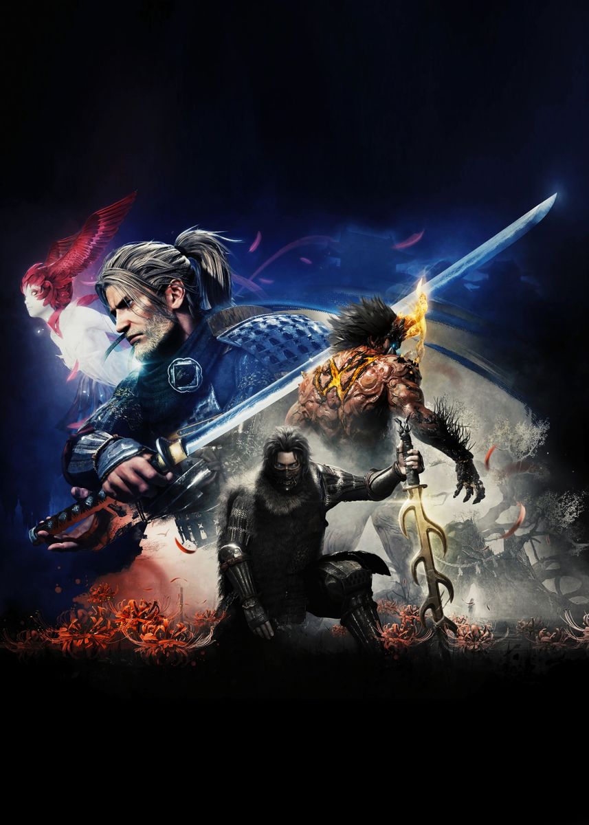 'nioh' Poster, picture, metal print, paint by Miya | Displate