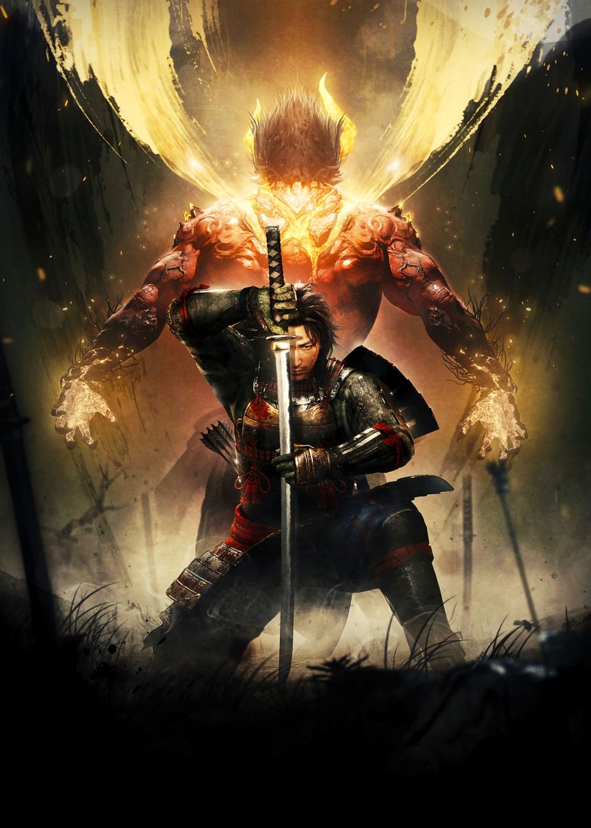 'nioh' Poster, picture, metal print, paint by Miya | Displate