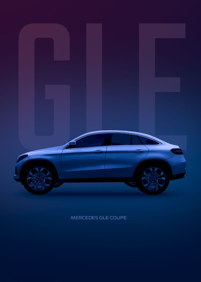 'Mercedes GLE Coupe' Poster, picture, metal print, paint by Basues ...