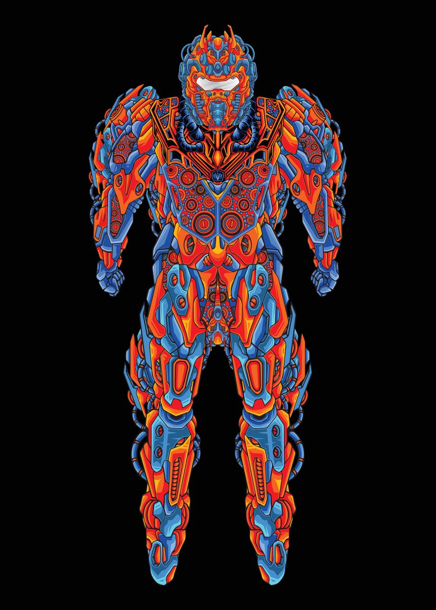 'Mecha body robot' Poster, picture, metal print, paint by Lloyd Studio ...