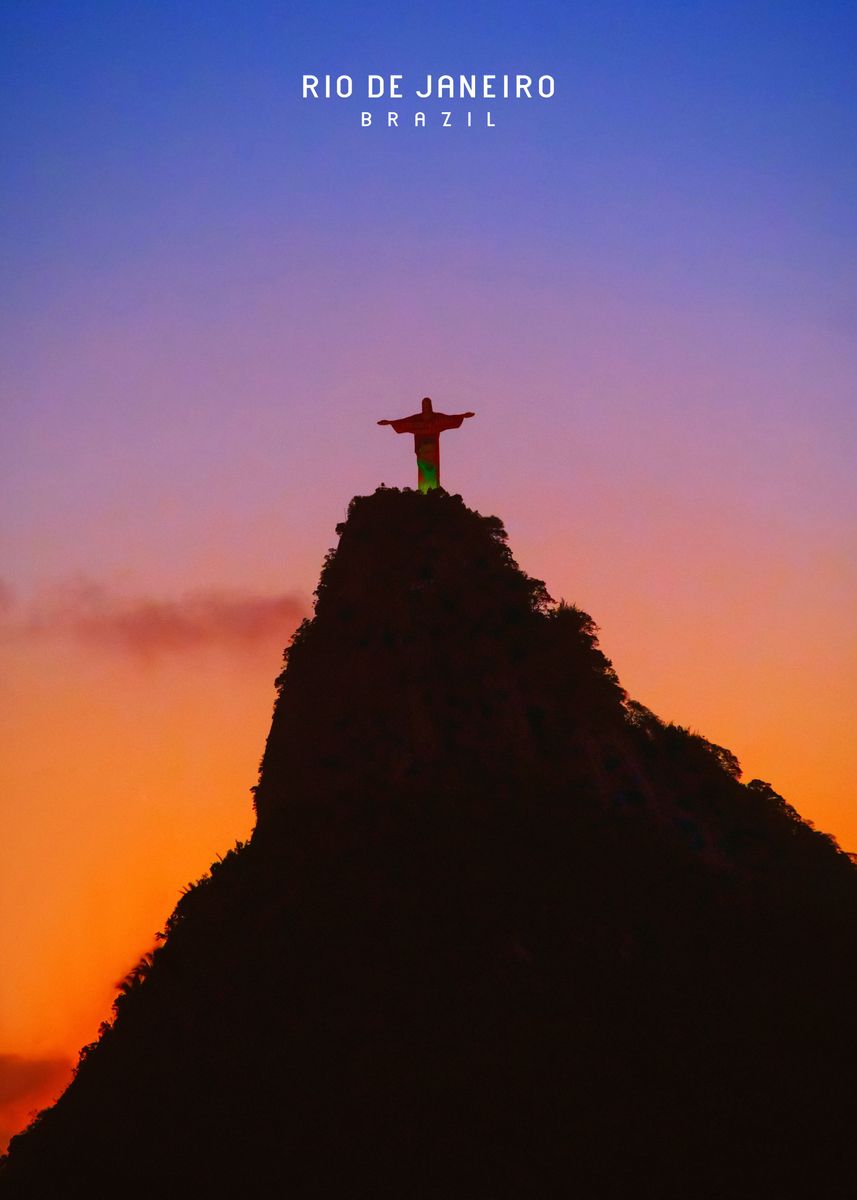 'Rio de Janeiro ' Poster, picture, metal print, paint by Travel Addict ...