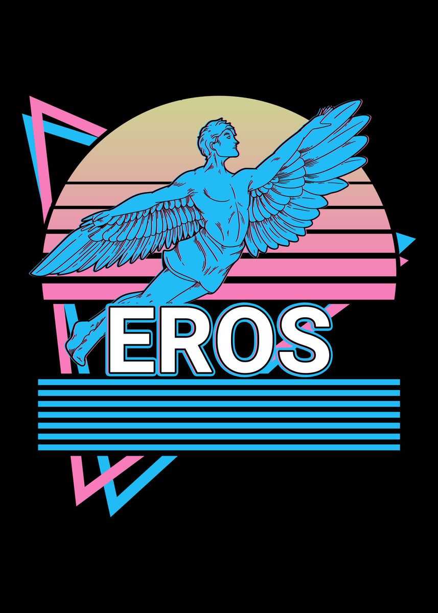 'Eros Greek God Ancient Gre' Poster, picture, metal print, paint by ...