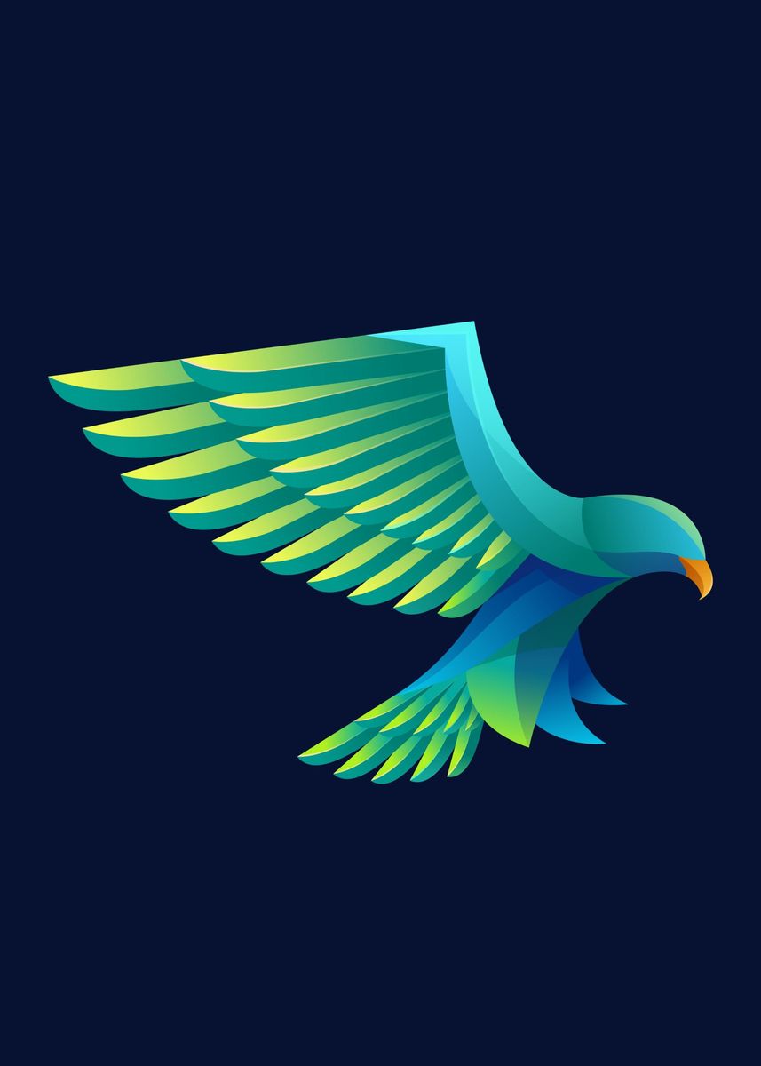 'Gradient Animal 8' Poster, picture, metal print, paint by My Legion ...