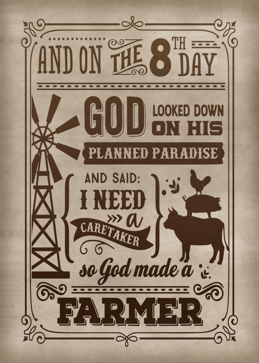 'On the 8th day' Poster, picture, metal print, paint by XandYart | Displate