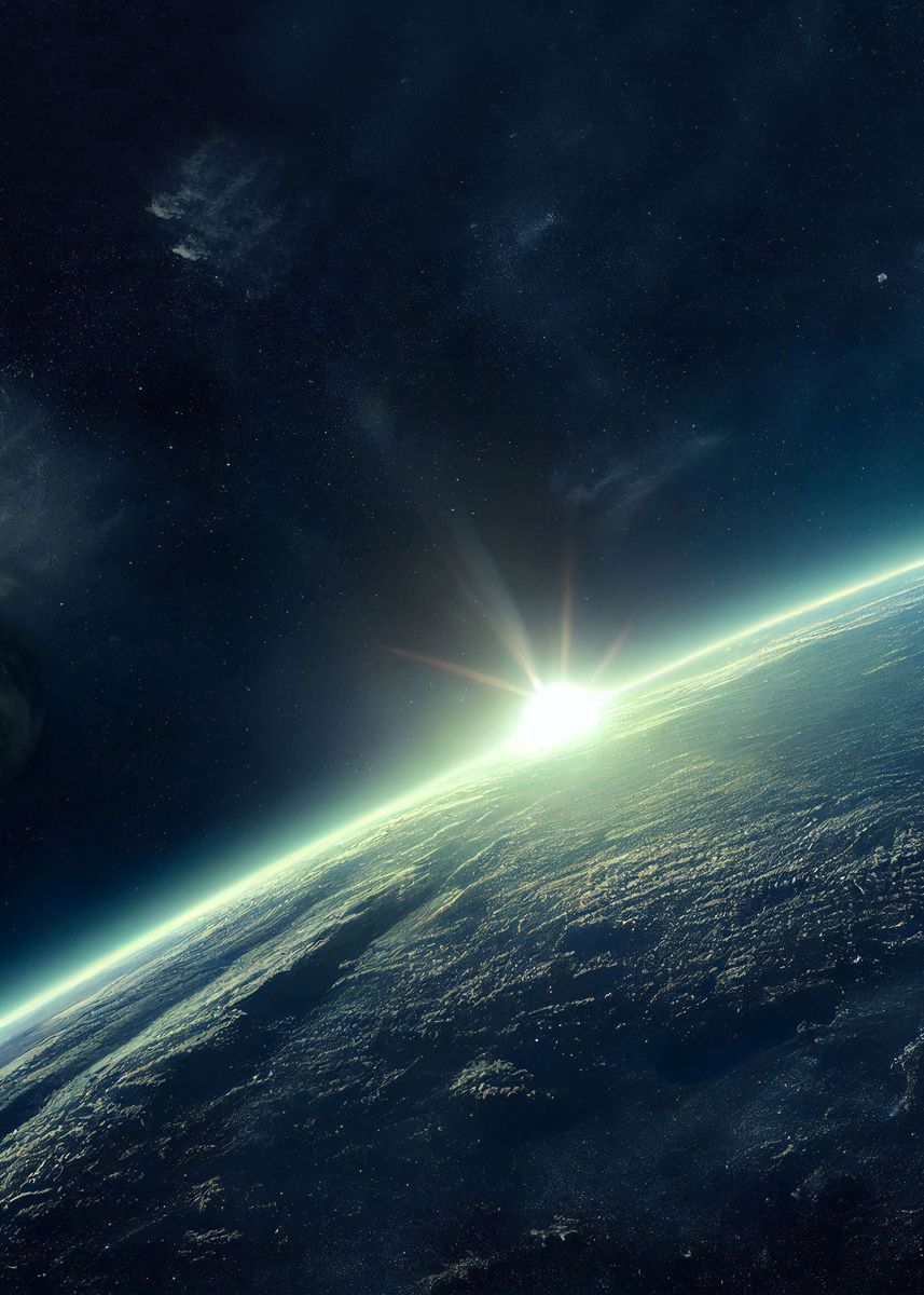 'Dawn on a planet' Poster by Stefan Merz | Displate