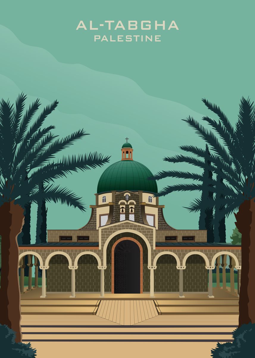 'AL TABGHA PALESTINE DESIGN' Poster, picture, metal print, paint by ...