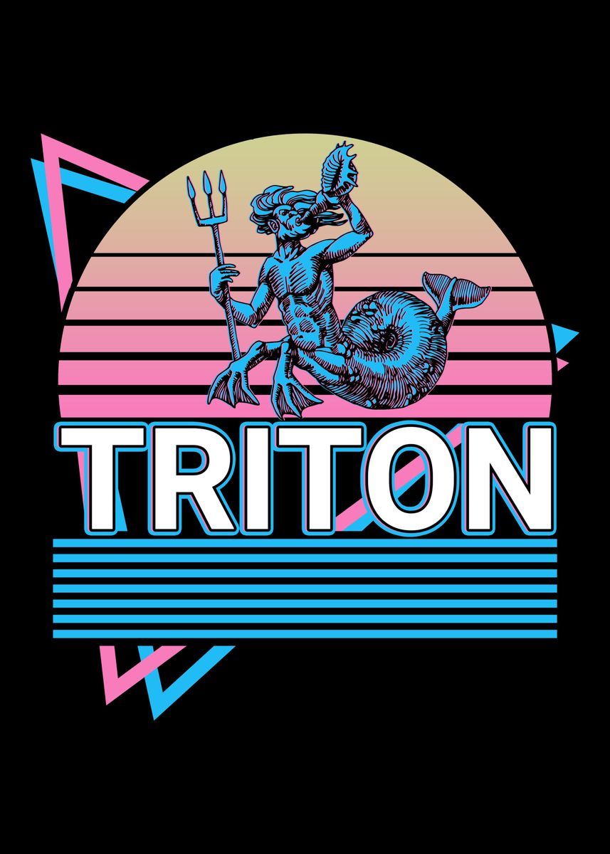 'Triton Greek God Ancient G' Poster by AestheticAlex | Displate