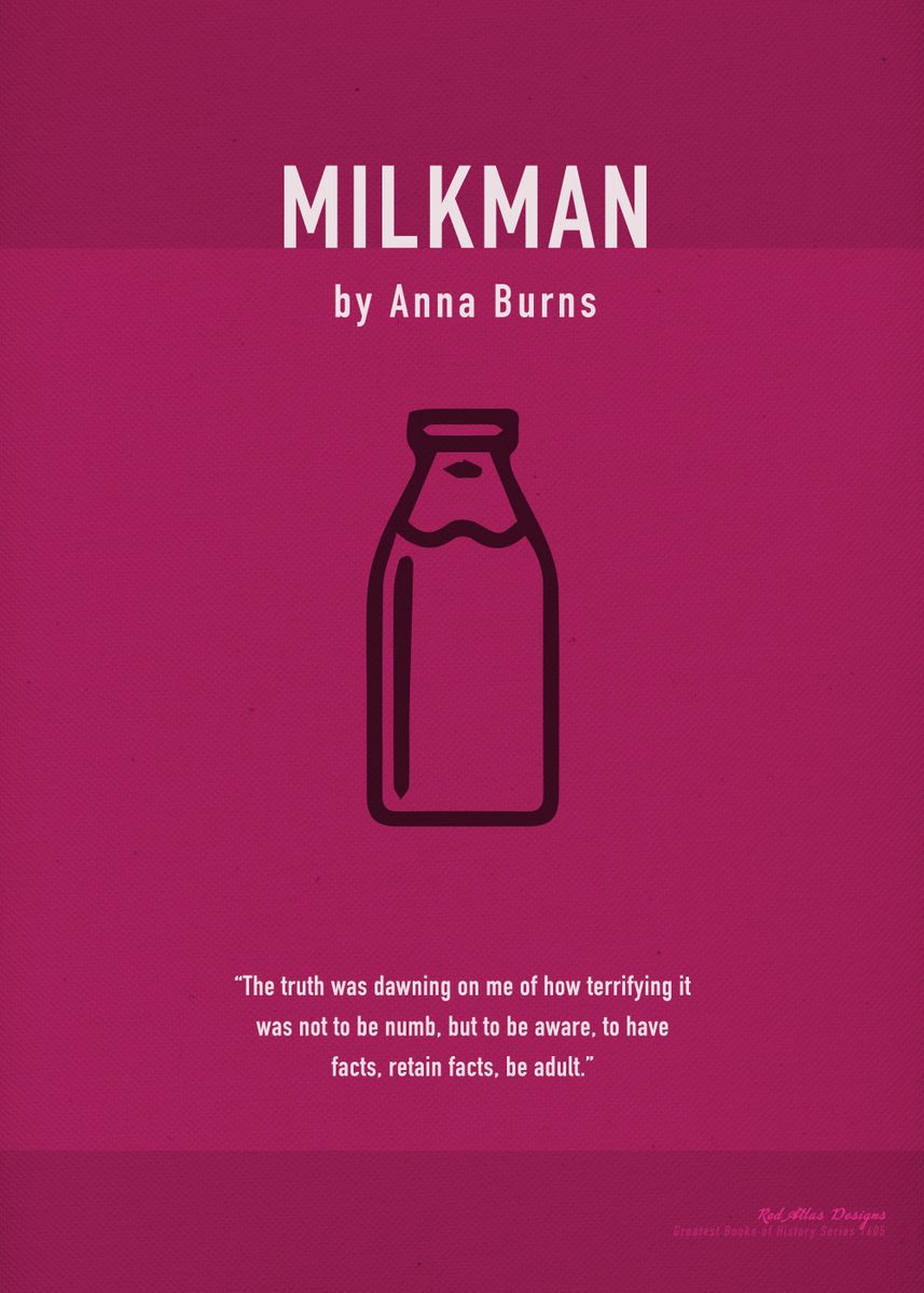 'Milkman by Anna Burns' Poster, picture, metal print, paint by Design ...