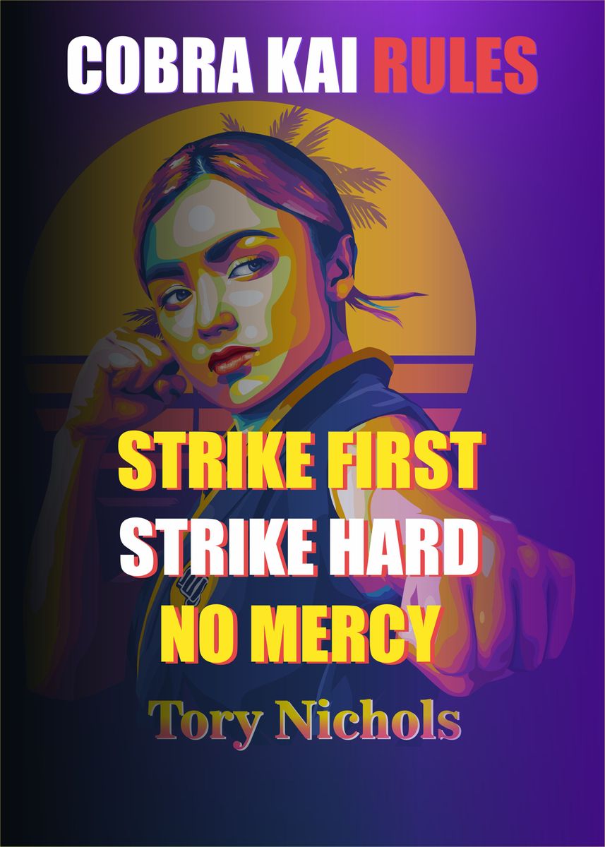 'Karate Rules Quote Success' Poster, picture, metal print, paint by ...