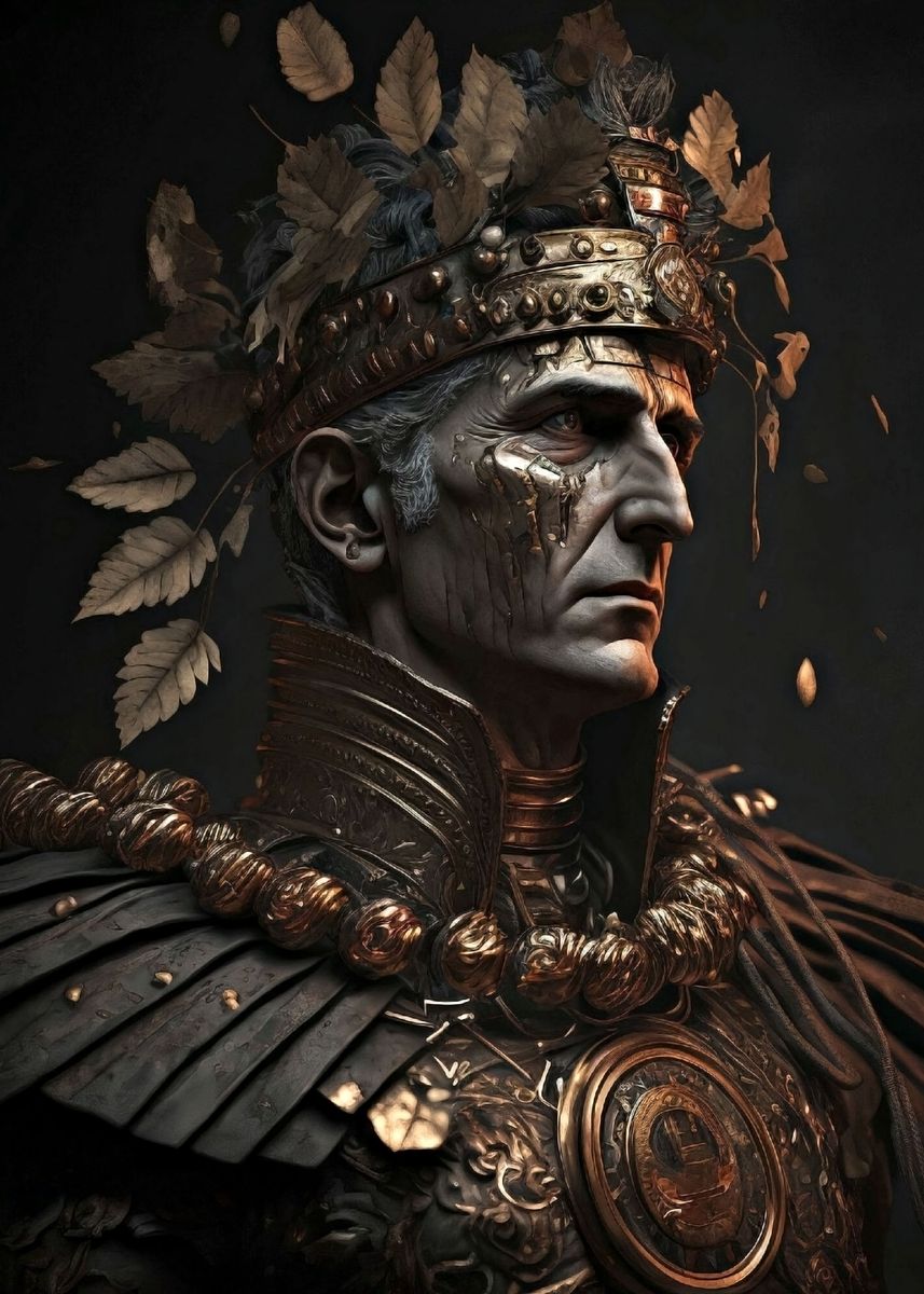 'Steampunk Julius Caesar' Poster, picture, metal print, paint by ...