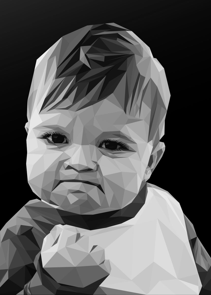 'success kid meme' Poster, picture, metal print, paint by Lowpoly ...