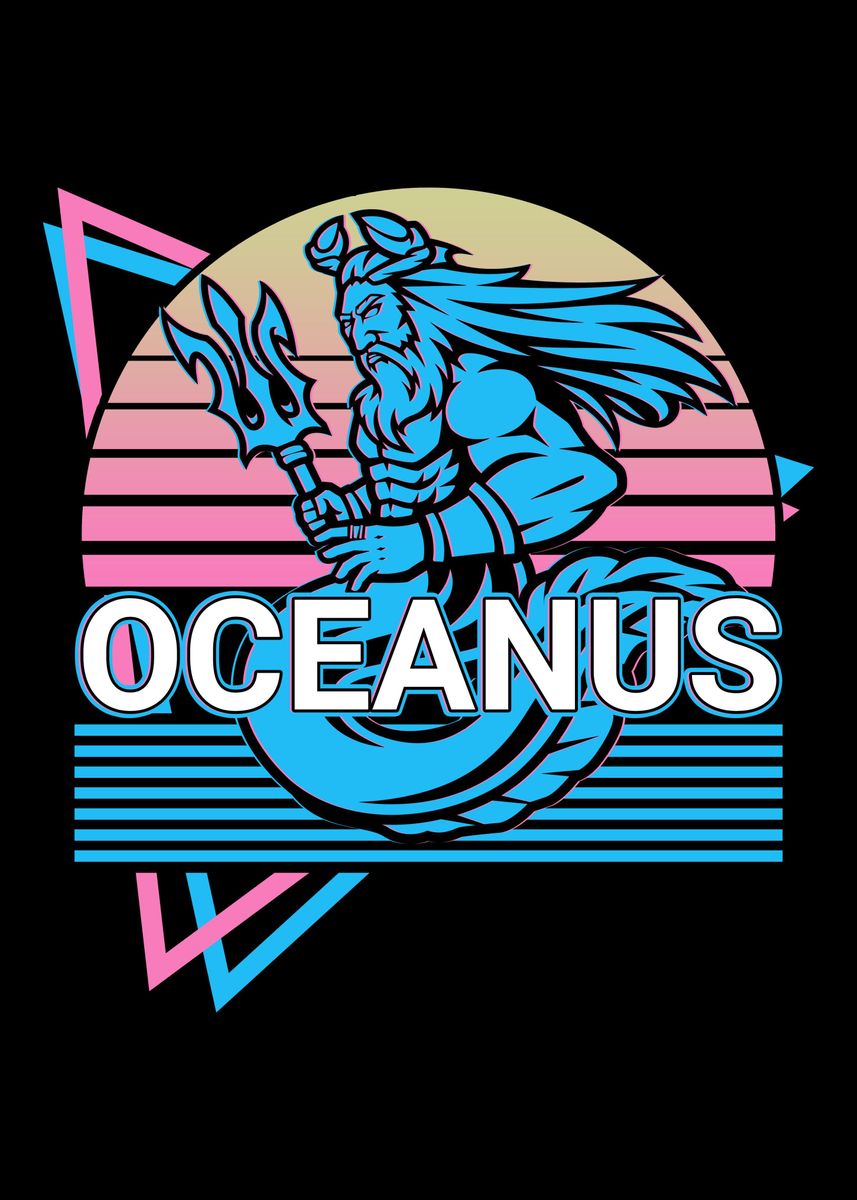 'Oceanus Greek God Ancient ' Poster, picture, metal print, paint by ...