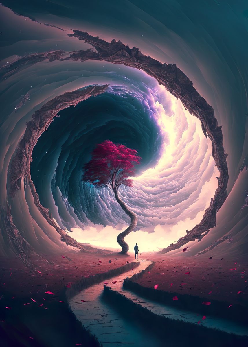 'Cosmic Gateway' Poster, picture, metal print, paint by TESSERACT 07 ...