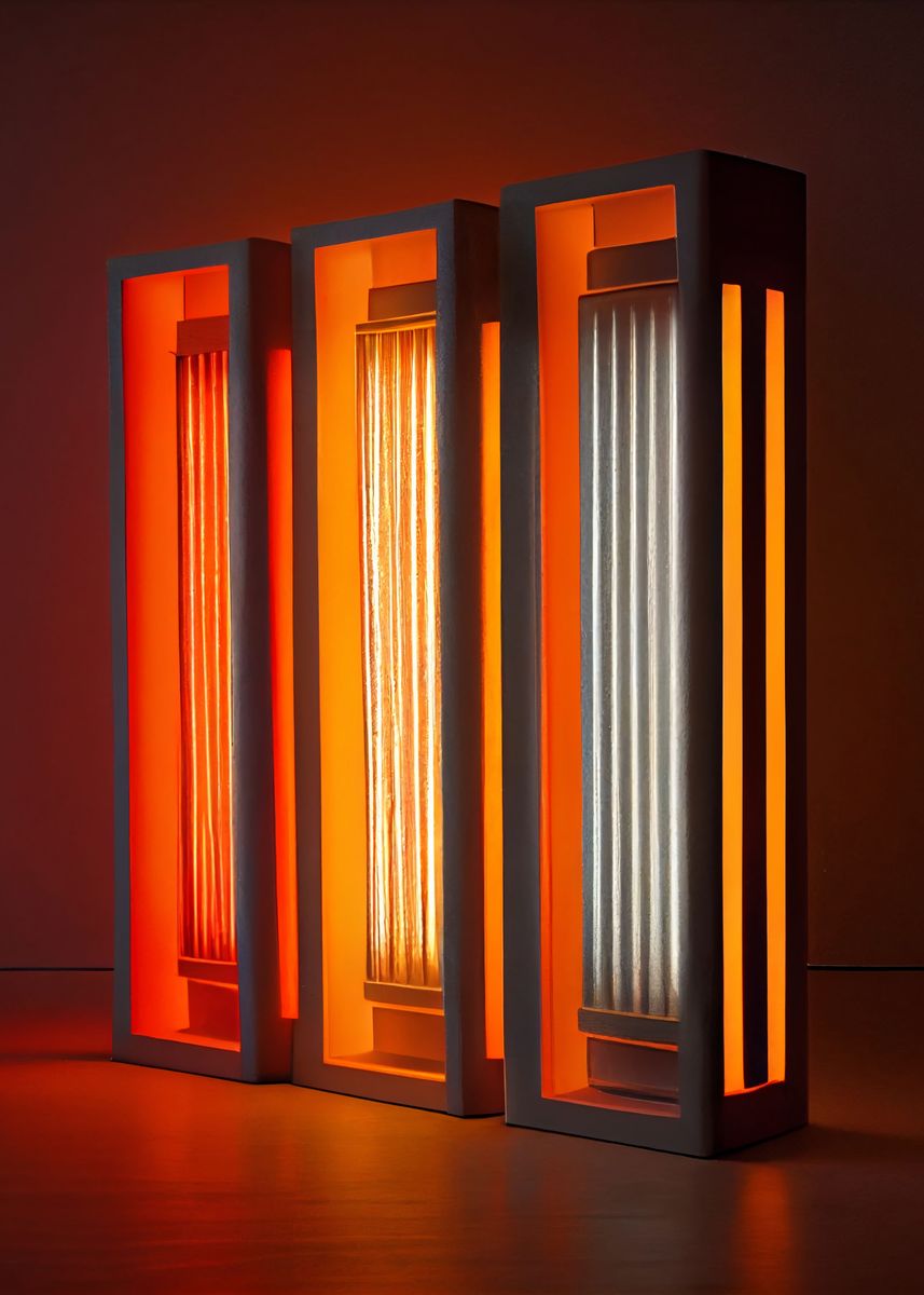 'Abstract Object Orange' Poster, picture, metal print, paint by Mr Dan ...