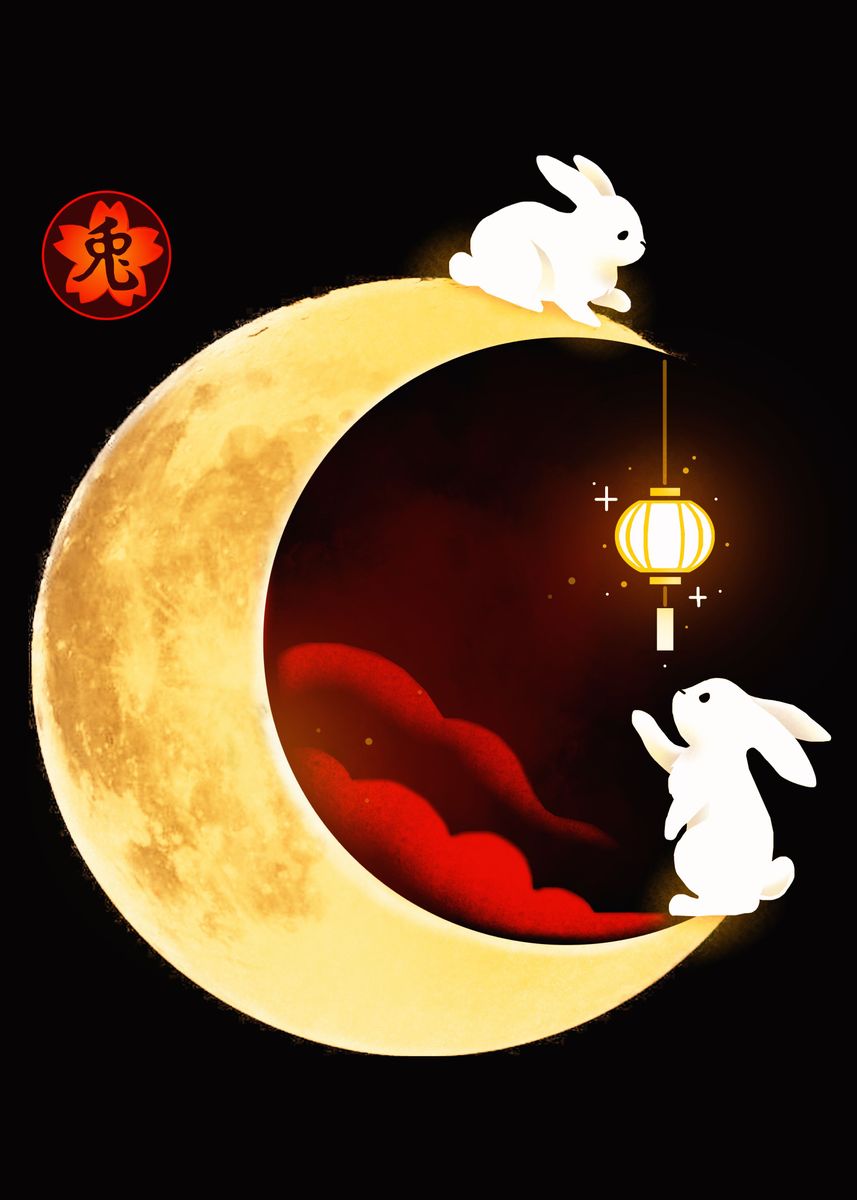 'Year of the Rabbit' Poster, picture, metal print, paint by Valentina ...