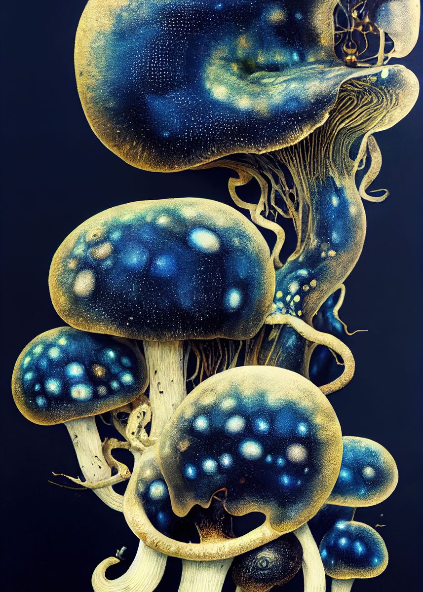 'Magic Mushrooms II' Poster, picture, metal print, paint by The Art of ...