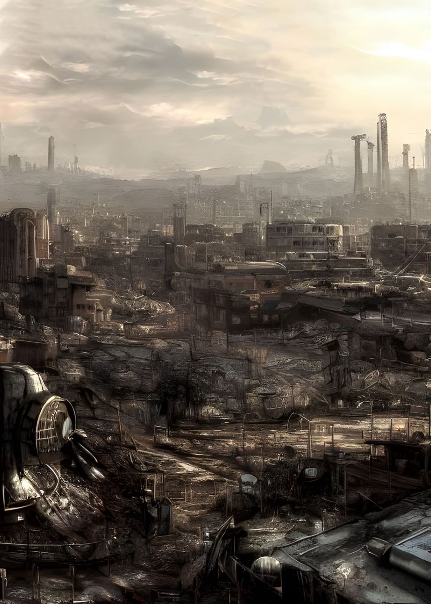 'Look at the scorched earth' Poster, picture, metal print, paint by ...