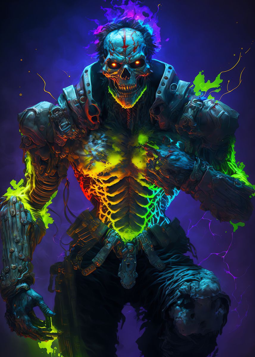 'Armored Zombie' Poster, picture, metal print, paint by betusixart ...