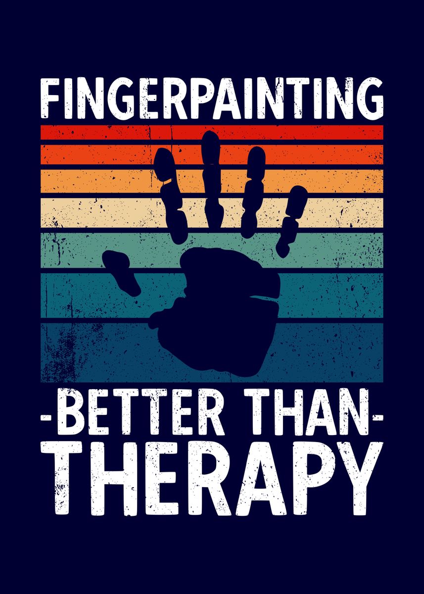 'Fingerpainting Therapy' Poster, picture, metal print, paint by MzumO ...