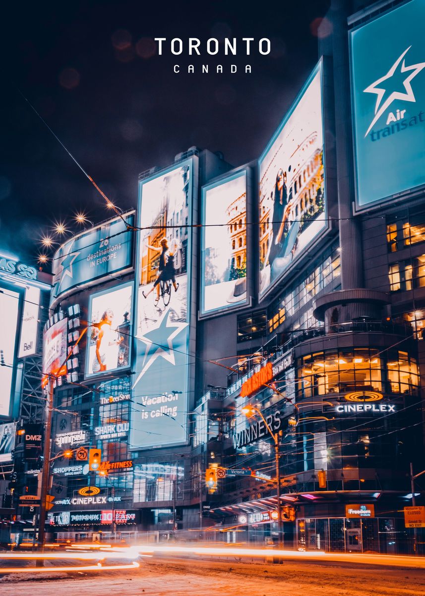 'Toronto ' Poster, picture, metal print, paint by Travel Addict | Displate