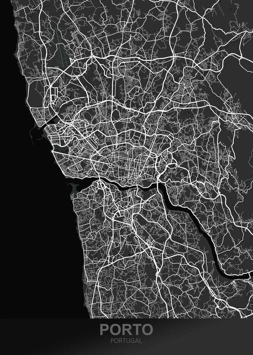 'Porto Portugal' Poster, picture, metal print, paint by Zake Yonkou ...