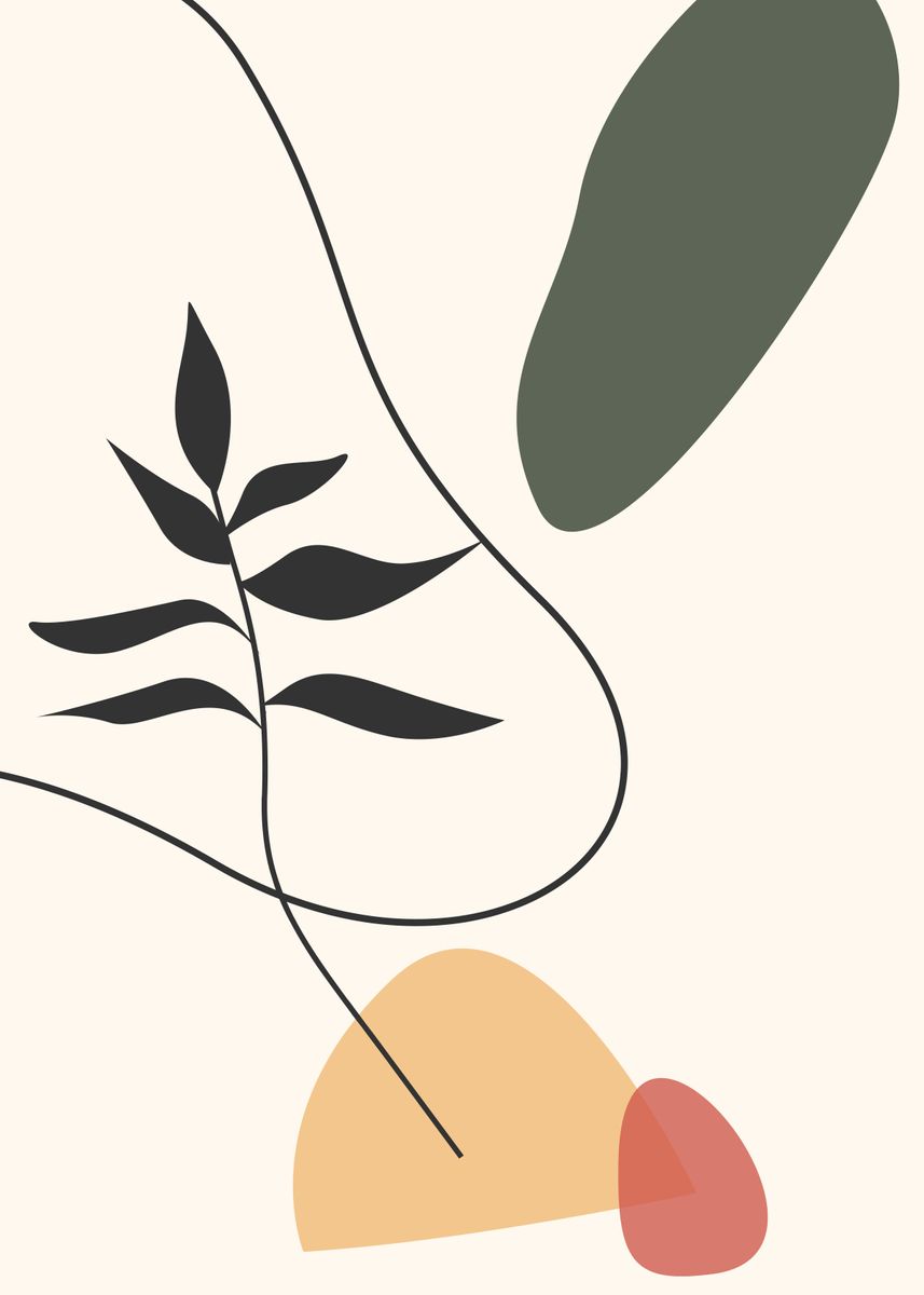 'Minimal geometry shapes' Poster, picture, metal print, paint by Human ...