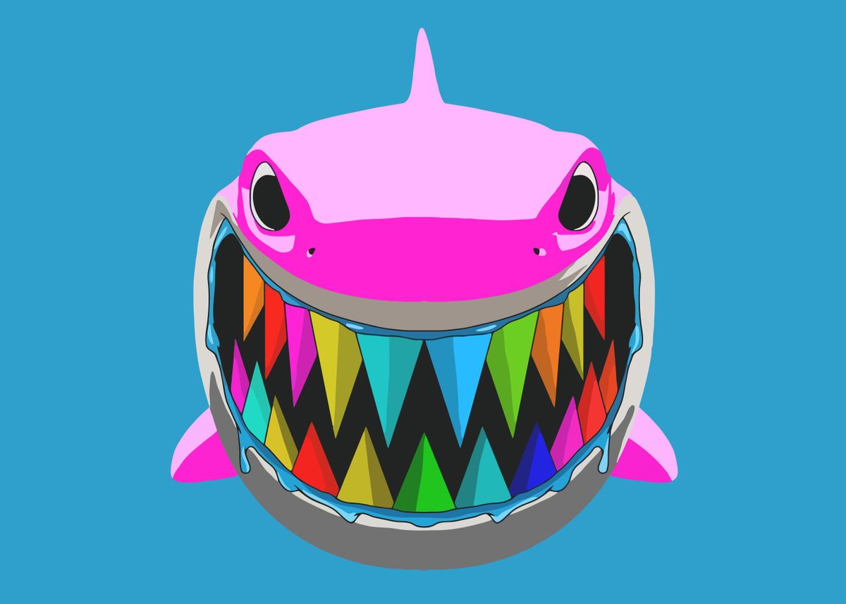 'Tekashi 6ix9ine Shark' Poster by LCW17 | Displate