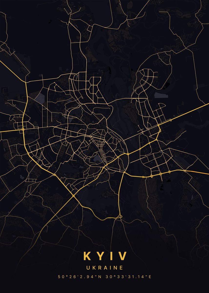 'Kyiv Ukraine' Poster by Kemi Solaja | Displate