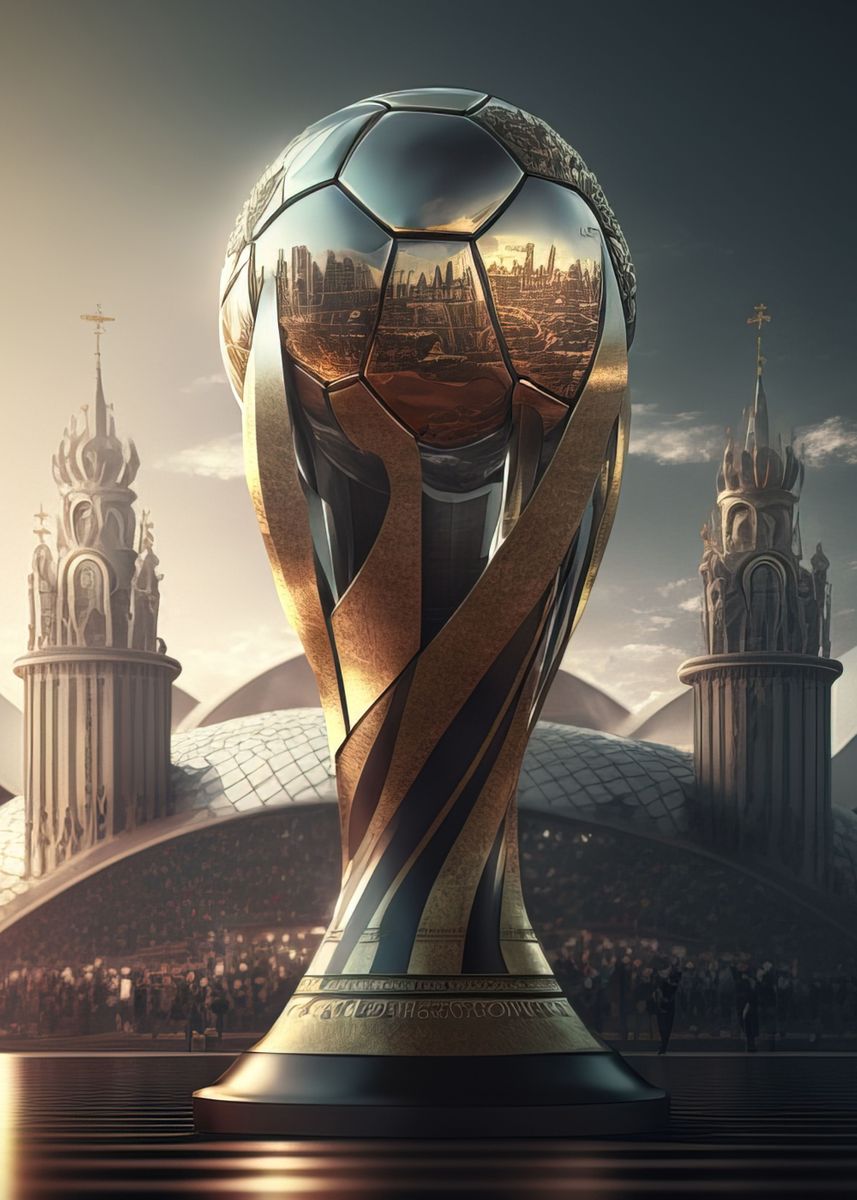 'Qatar World Cup Football' Poster, picture, metal print, paint by ...