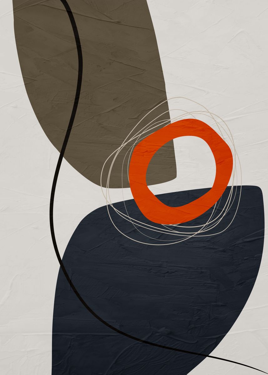 'ORGANIC ABSTRACT 286A' Poster by UillianRius | Displate