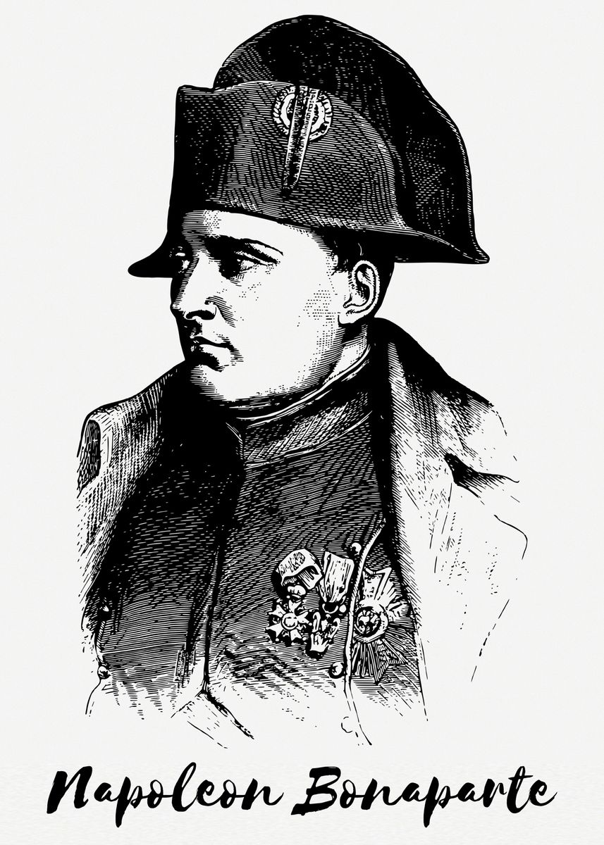 'Napoleon Bonaparte ' Poster, picture, metal print, paint by Max Ronn ...