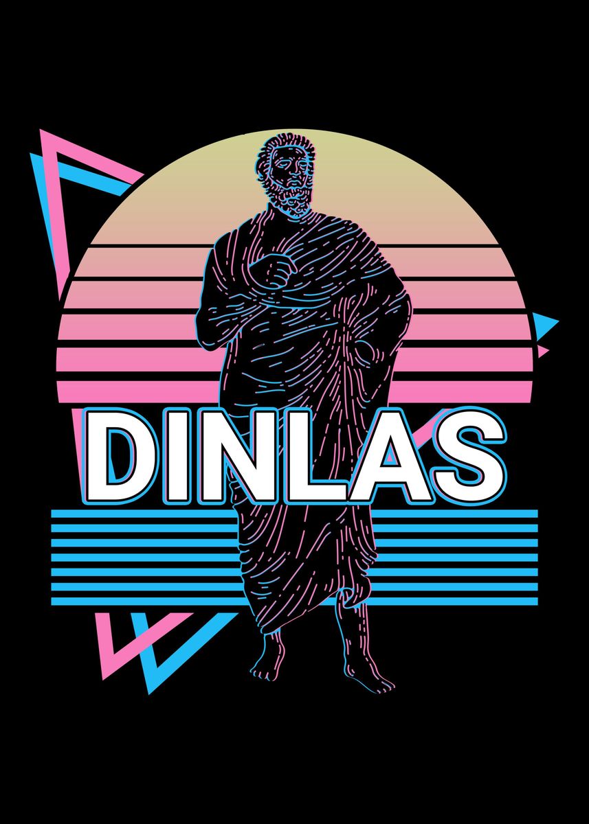 'Dinlas Greek God Ancient G' Poster, picture, metal print, paint by ...