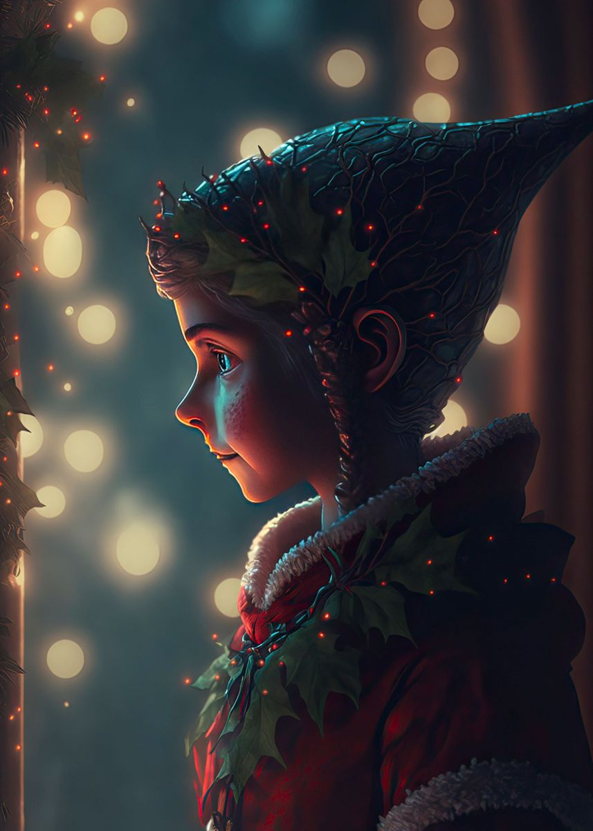 'Workshop Elf' Poster, picture, metal print, paint by Stephen Schreck ...