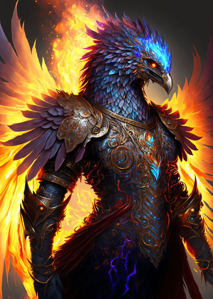 'Armored Phoenix' Poster, picture, metal print, paint by betusixart ...