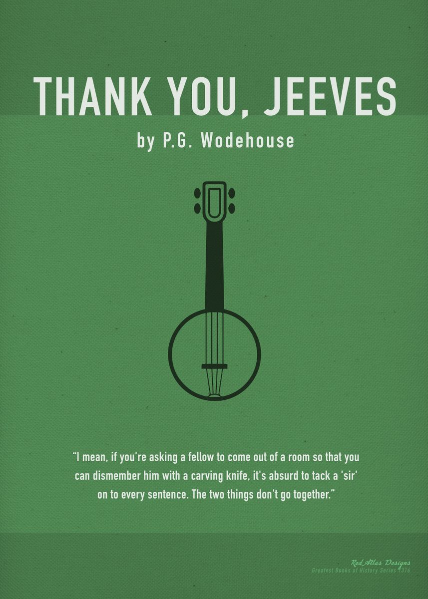 'Thank You Jeeves' Poster, picture, metal print, paint by Design ...