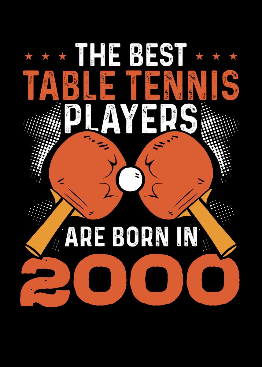 'Table tennis player 2000' Poster, picture, metal print, paint by BeMi ...