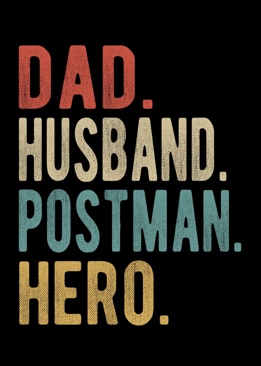 'Postman Dad' Poster by schmugo | Displate