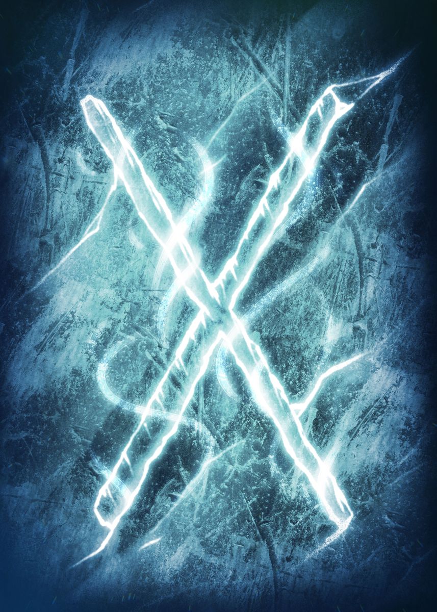 'Gebo' Poster, picture, metal print, paint by Einarrs Journey | Displate