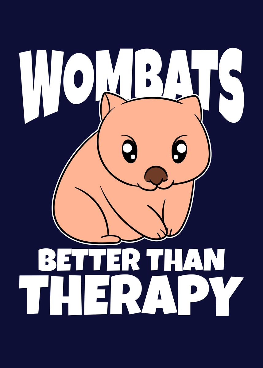 'Wombats Better Therapy' Poster, picture, metal print, paint by MzumO ...
