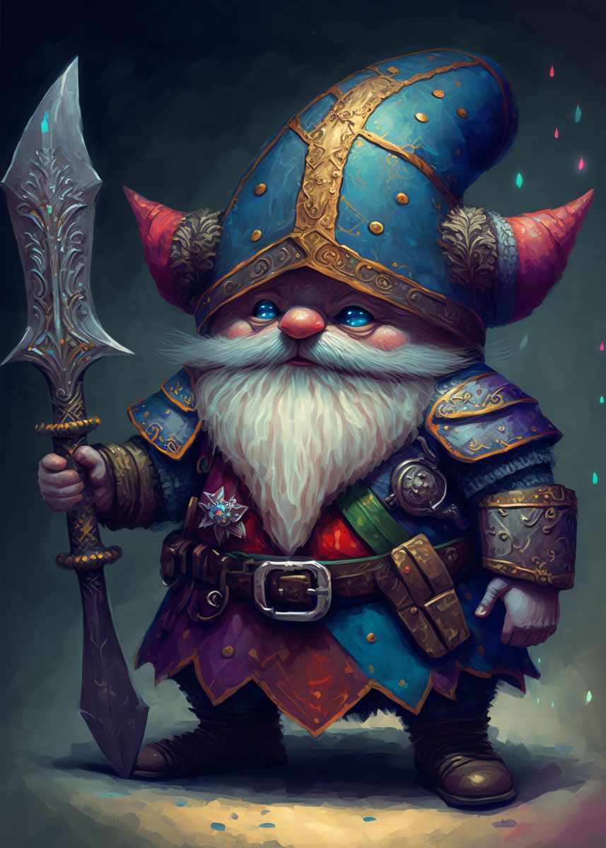'Armored Gnome' Poster, picture, metal print, paint by betusixart ...