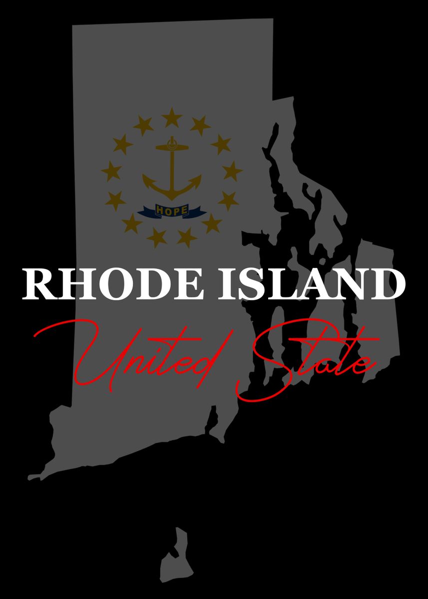 'Rhode Island' Poster, picture, metal print, paint by Hita Ando | Displate