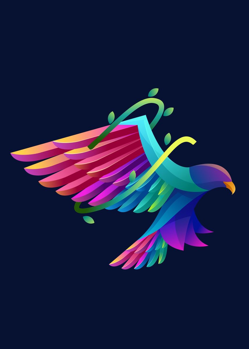 'Animal Gradient Design 12' Poster, picture, metal print, paint by My ...