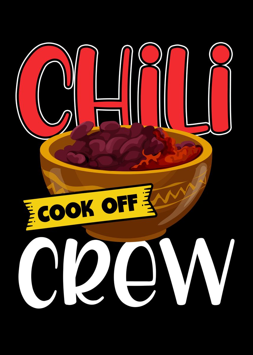 'Chili Cook Off Crew' Poster by Steven Zimmer | Displate