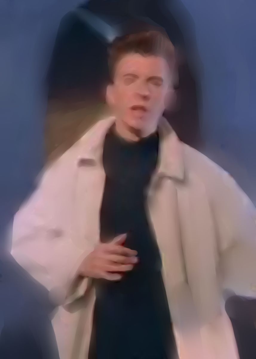 'rick astley painting' Poster, picture, metal print, paint by eunoia ...