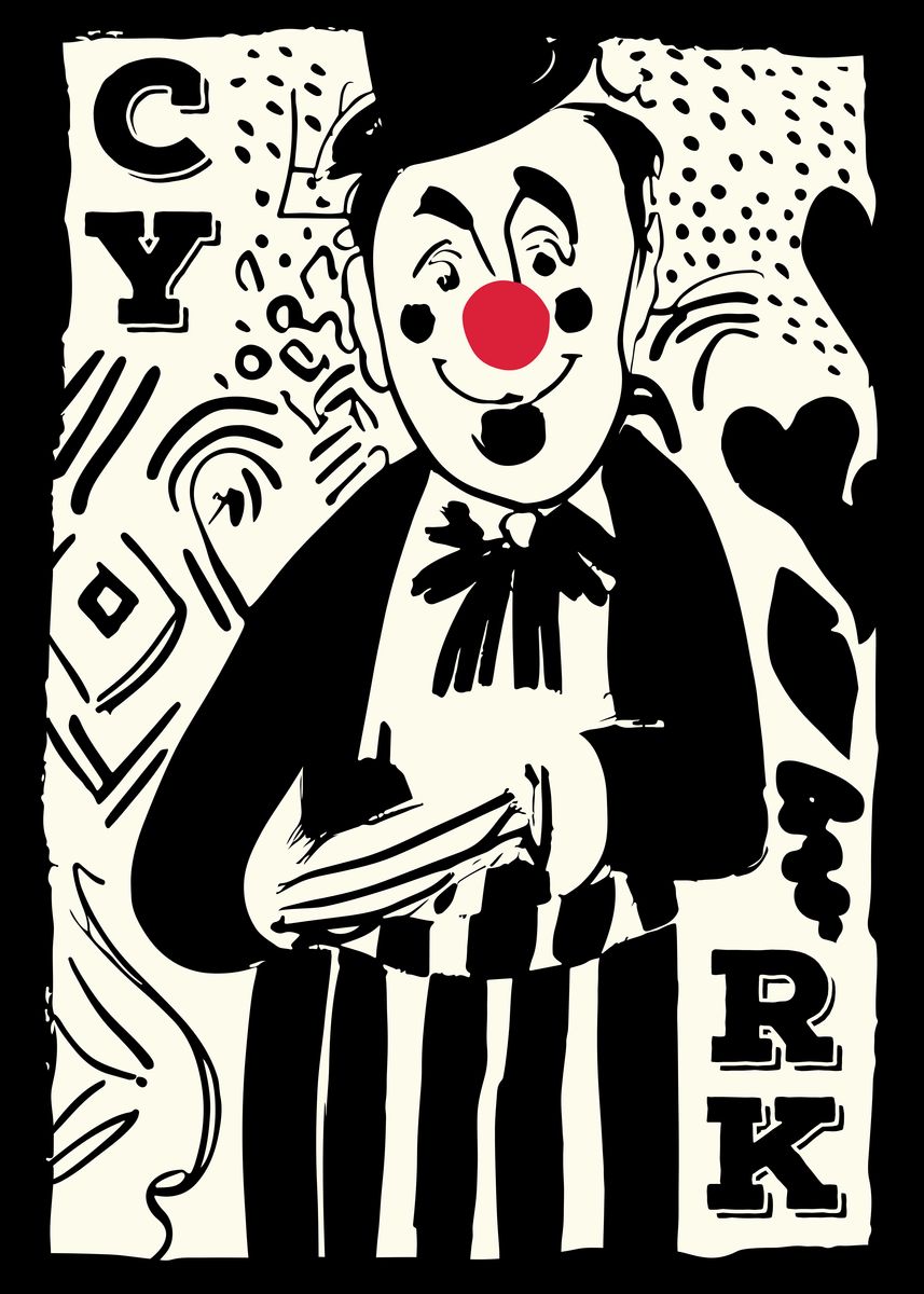 'CYRK Polish Poster' Poster, picture, metal print, paint by ...