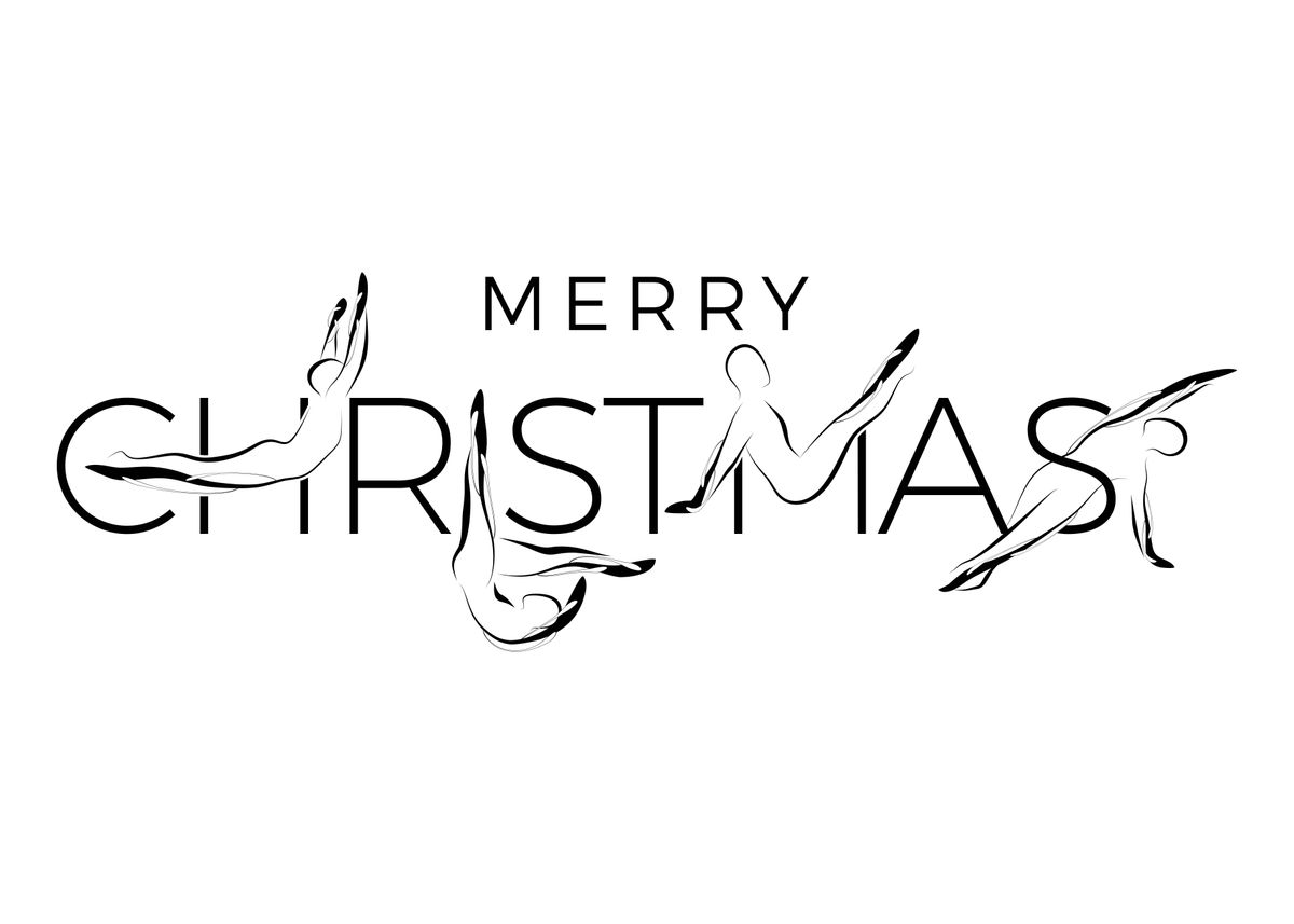 'Merry Christmas Pilates ' Poster by Sasha Kircanski | Displate