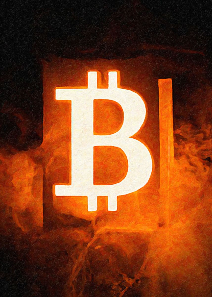 'Bitcoin BTC coin VI' Poster by Pop Shop | Displate